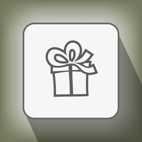 Cadeau gris signe icône Stock Photos, Royalty Free Cadeau gris signe ...