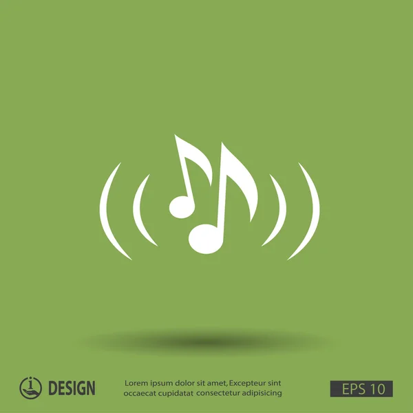 Pictograph a zene gomb Stock Vektor: ©hristianin 70095403