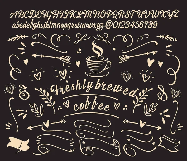 100,000 Coffee font Vector Images | Depositphotos