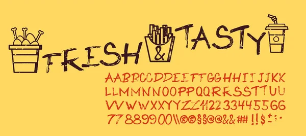 10,253,932 Fast food font Vector Images | Depositphotos