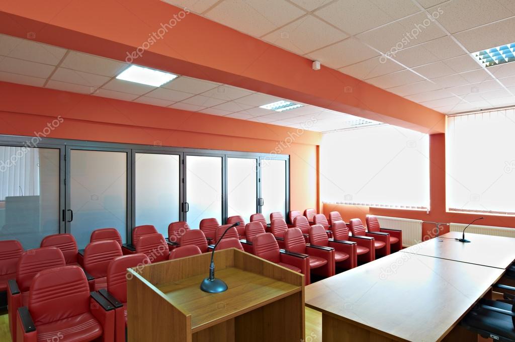 Red conference room Stock Photo by ©markop 59858703