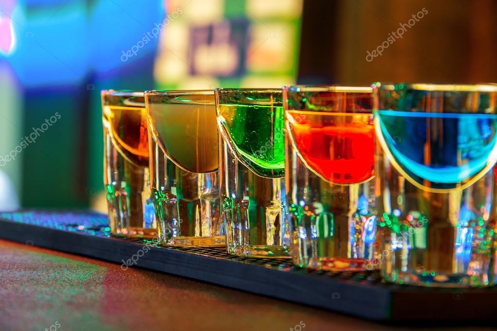 Colorful Alcohol Shots