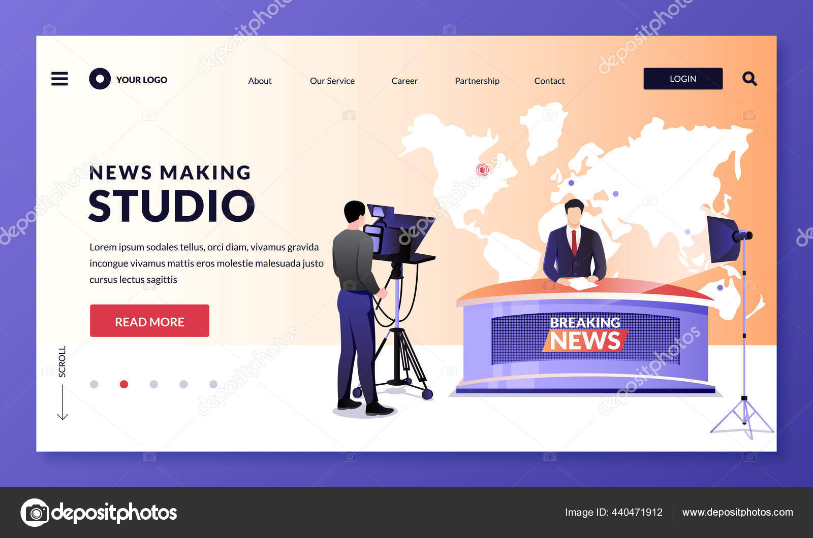 Conception De Studio De Talk Show