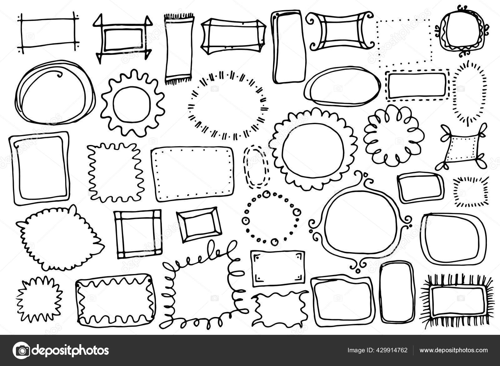 Black And White Doodle Frame