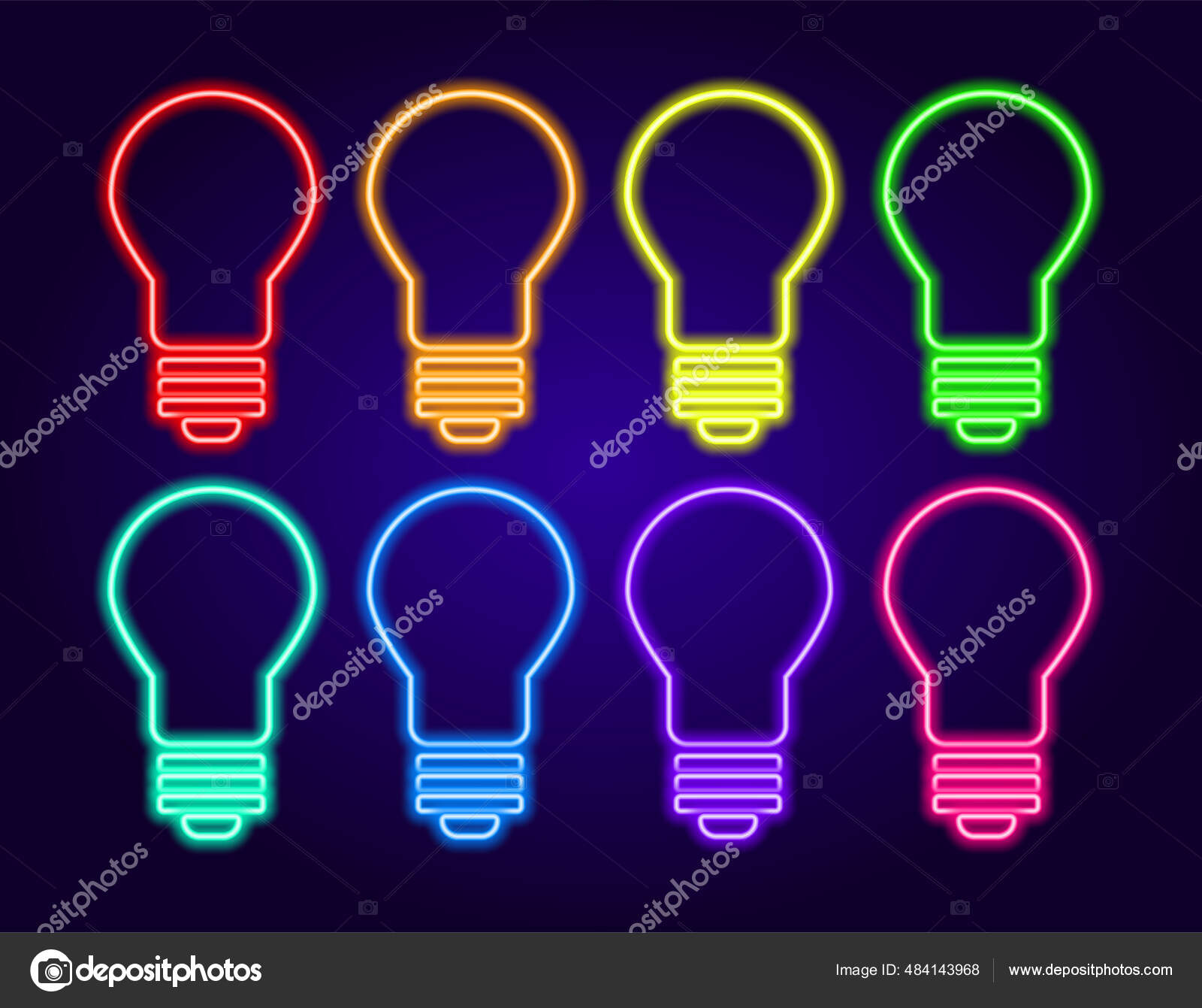 Neon Farger Bakgrunn Abstrakt Futuristisk Bakgrunn Neon Energi Spill