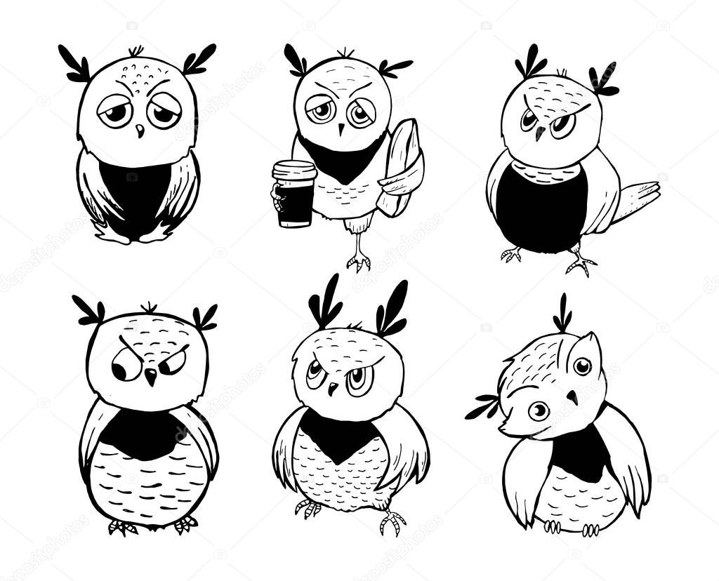 Conjunto de b hos. Gr ficos vectores. dibujo a mano alzada. eps 2024