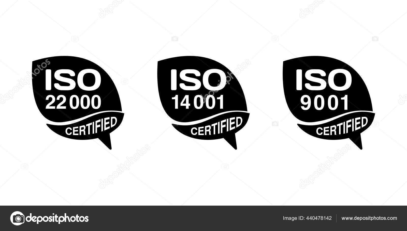 ISO certified monochrome stamps collection Stock Vector Image by ...