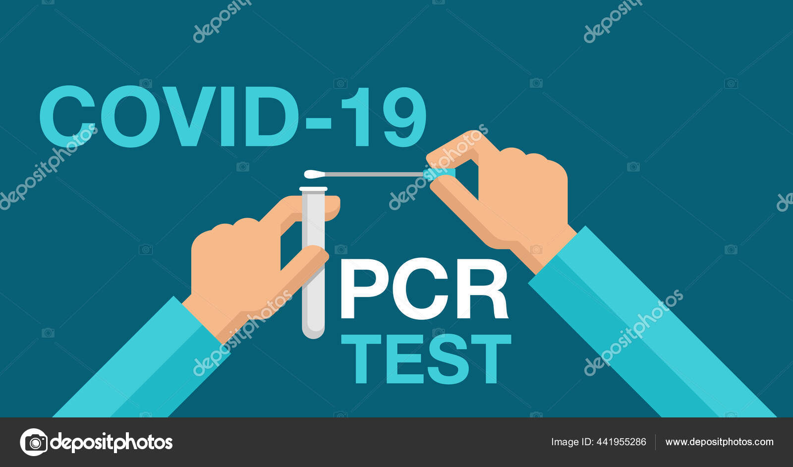PCR testing in cartoon style Stock Vector Image by ©Dmitrynew83 #441955286