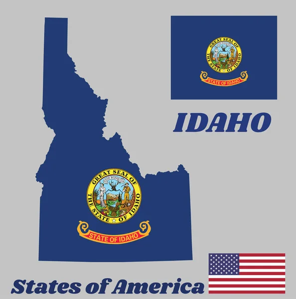 Idaho state map Vector Art Stock Images | Depositphotos