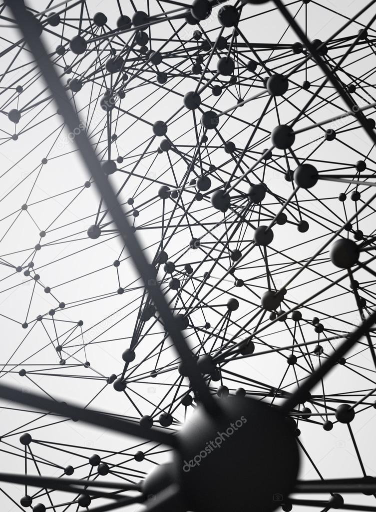 Stylized low poly wire construction concept concepts connection — Stock ...