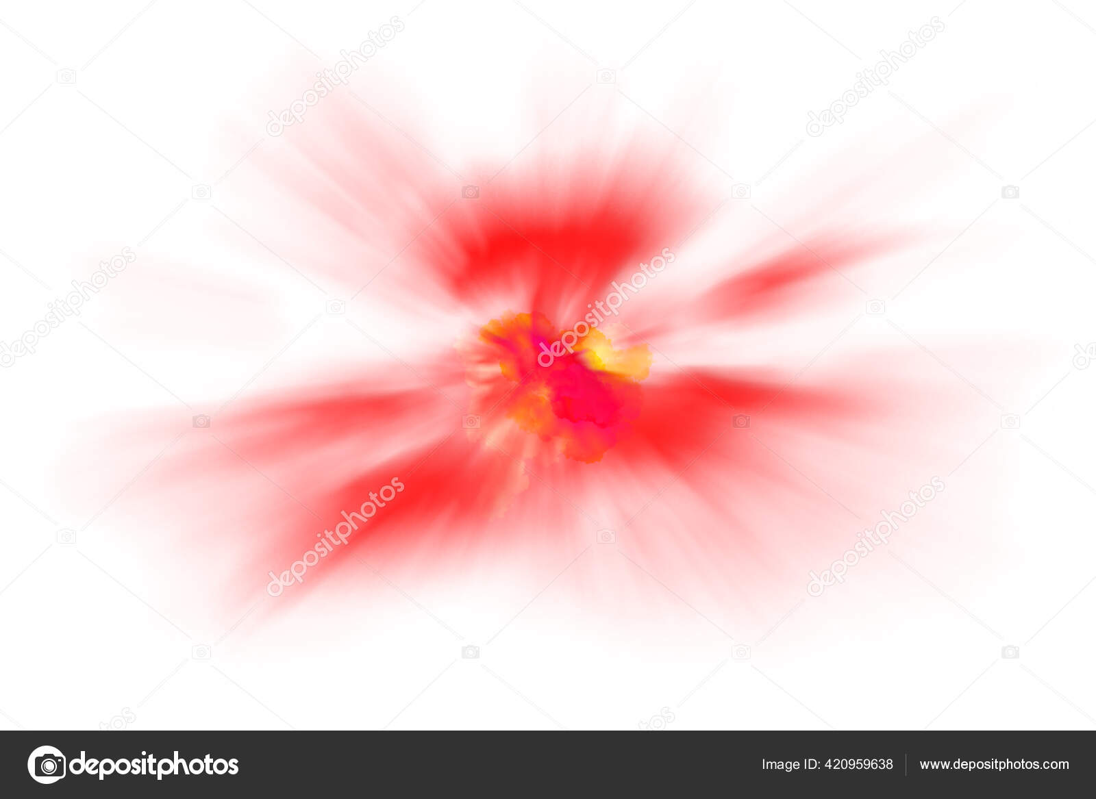 Red Beam Light Blast Blurred Image Abstract Background Brush Effect ...