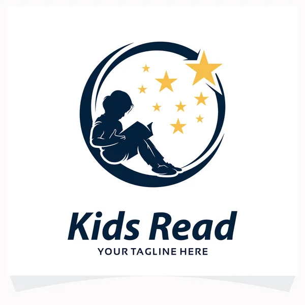 Reading Book Logo Set Template Design Vector Emblem Design Concept ...