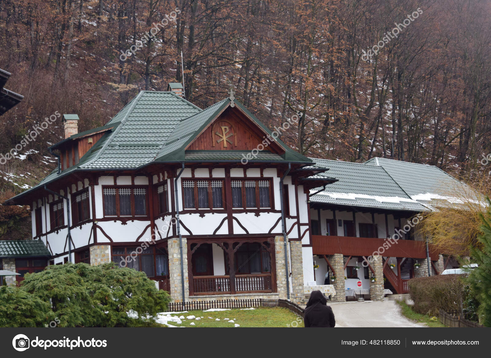 Abbess Prislop Monastery Built Traditional Style Stone Wood Covered ...