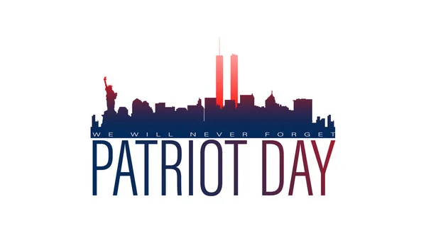 Vector Illustration Patriot Day 911 Anniversary Usa Patriot Day Banner ...