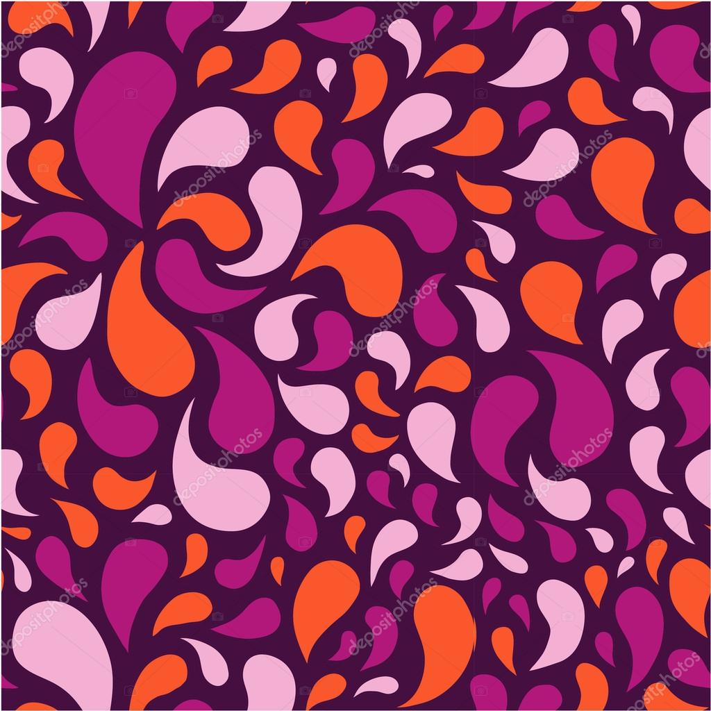 Splash pattern. Retro seamless pattern with drop. — Free Stock Vector ...