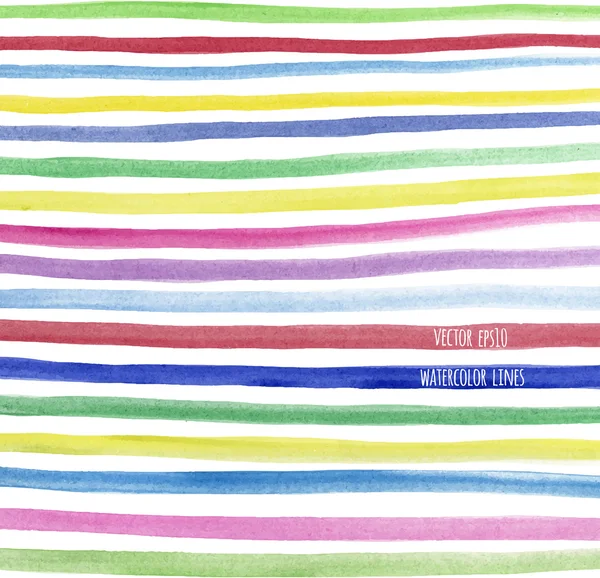 Multicolor watercolor line seamless pattern. — Stock Vector ...