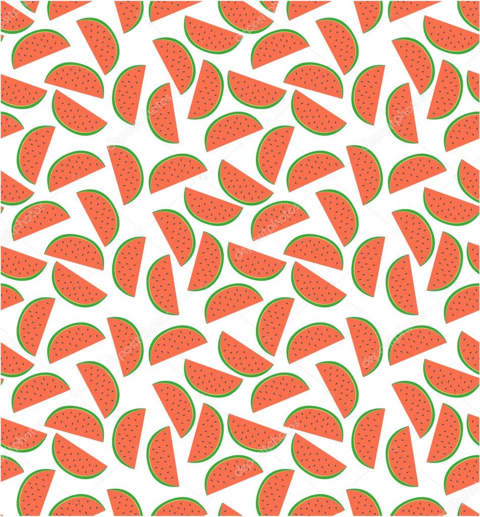 Watermelon slice seamless pattern Stock Vector Image by ©iliveinoctober ...