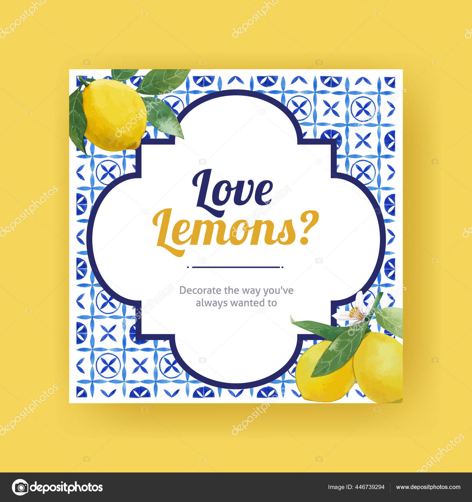 Advertise Template Italian Tile Concept Design Business Marketing ...