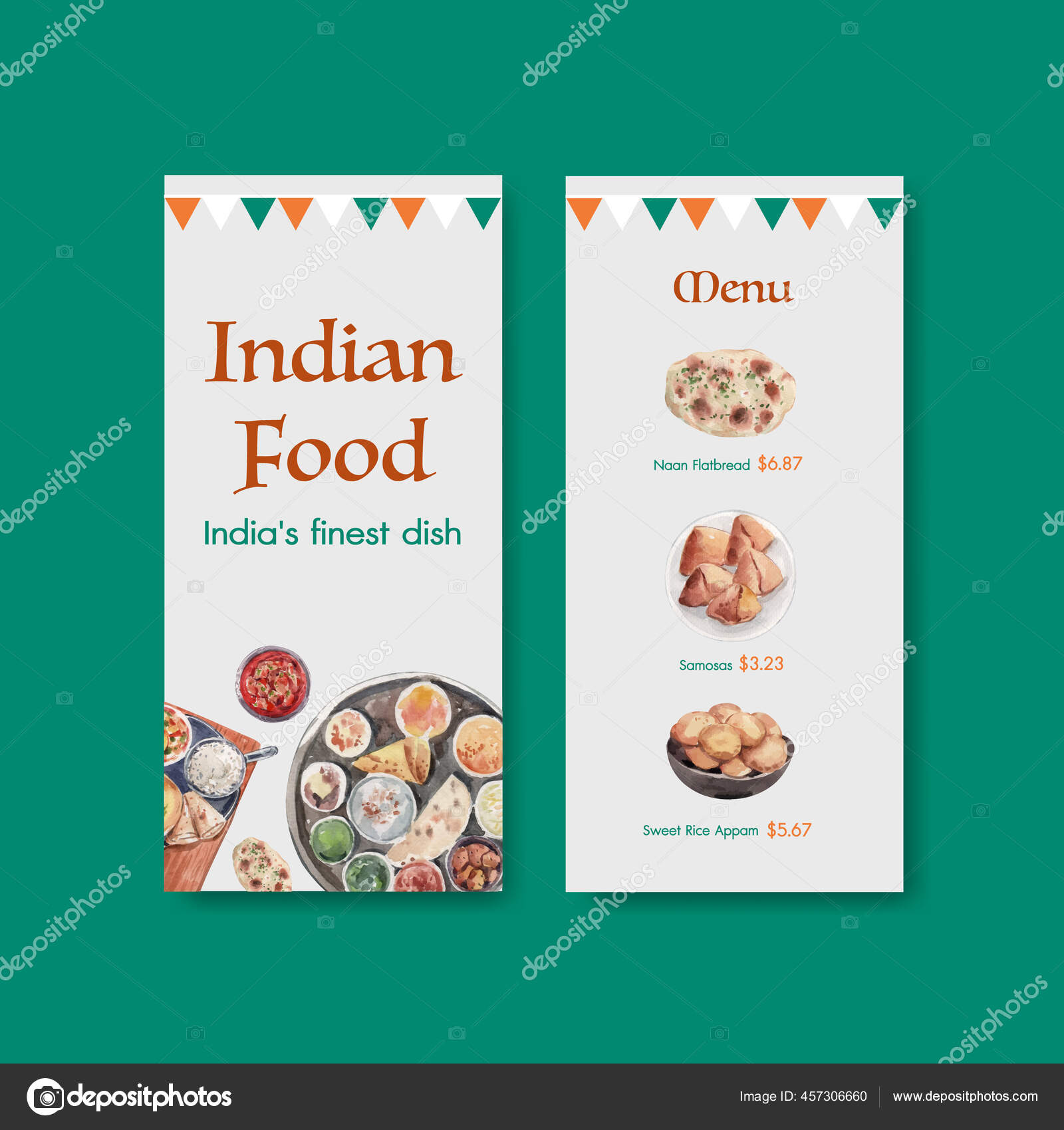 Indian Restaurant Menu Card Samples