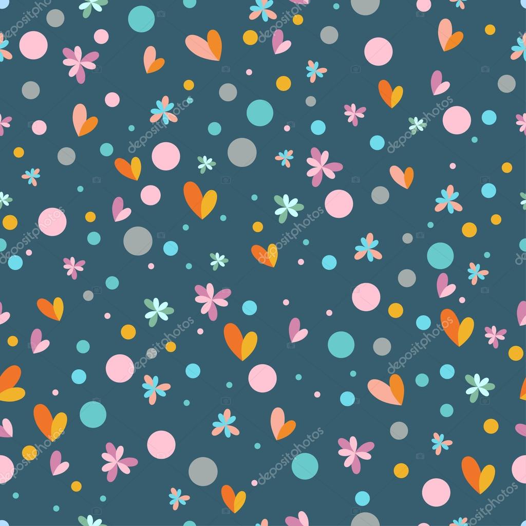 Cartoon flowers pattern seamless background Stock Vector by ...