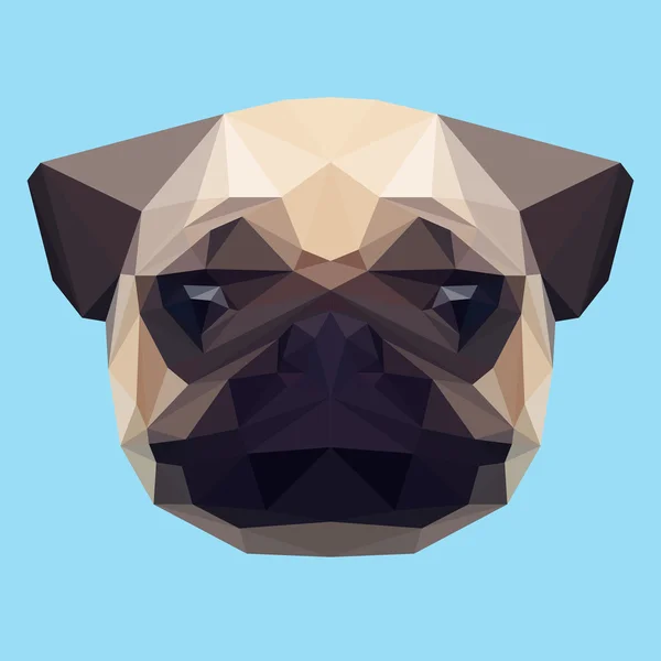 Pug geometrico Vector Art Stock Images | Depositphotos