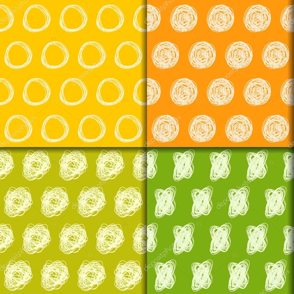 Doodle simple elements seamless pattern collection. Stock Vector Image ...