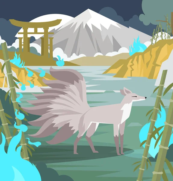 Nine tails Vector Art Stock Images | Depositphotos