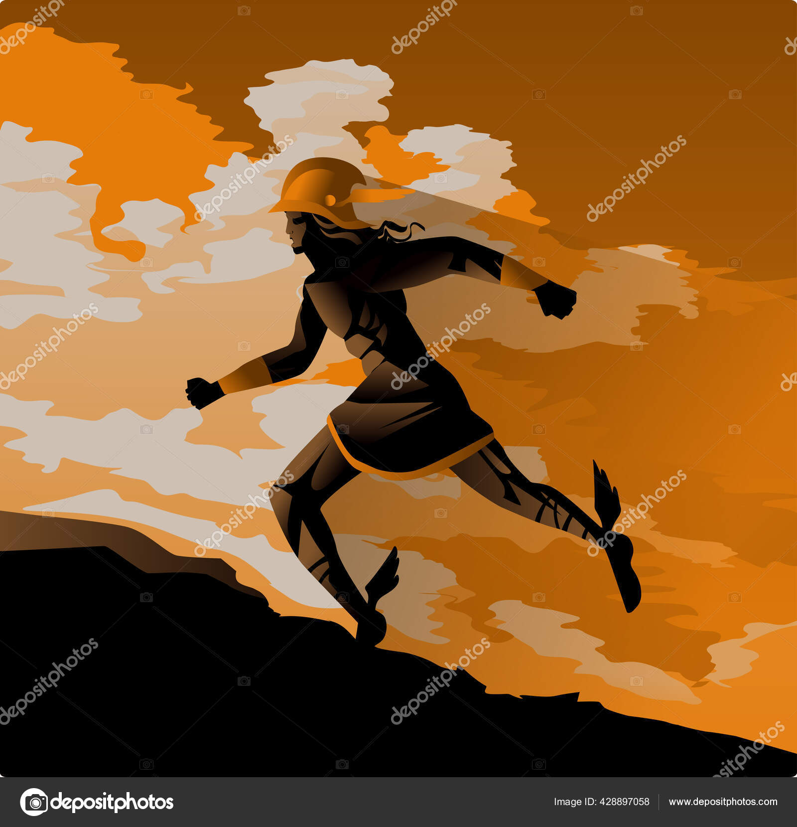 Mercury Running Clipart