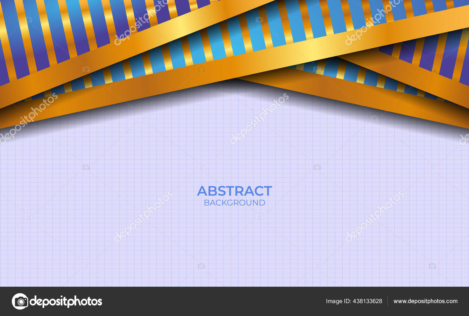 Fondo Azul Oro Abstracto Lujo Vector de stock #438133628 de ©MZNF