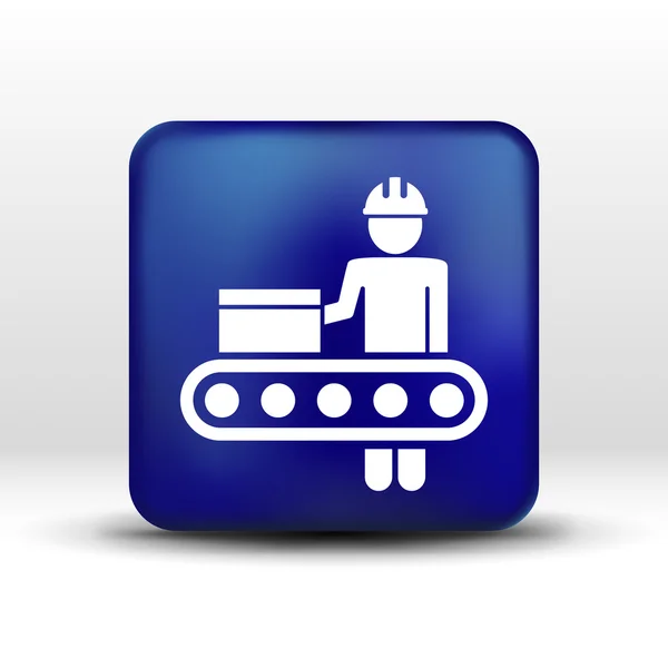 Engineering workshop Industrial operation icon logo symbol Stock Vector ...