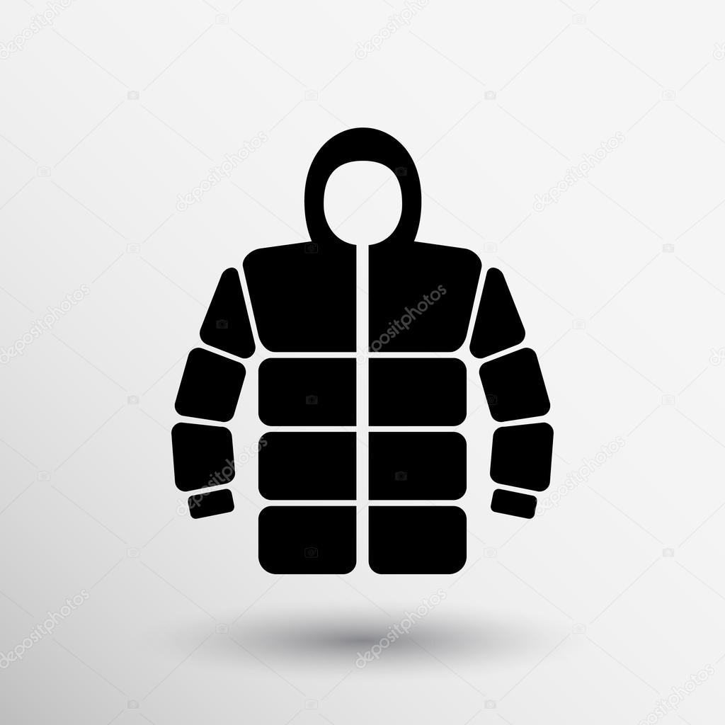 Casual jacket icon winter clothing fashion logo Stock Vector Image by ...