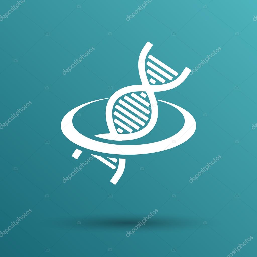 Vector DNA icon life strand symbol curve graphic genetic Stock Vector ...