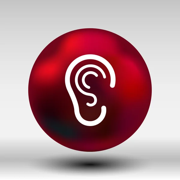 Ear icon listen vector hear deaf human sign — Stock Vector © moleks ... Ear icon listen vector hear deaf human sign — Stock Vector © moleks ...