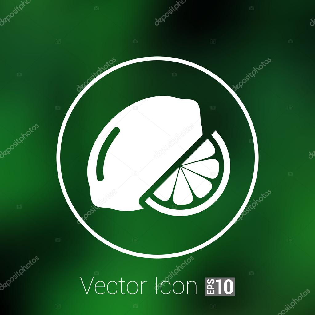 Vector signo limón logo inusual estilizado rebanada agricultura Vector ...