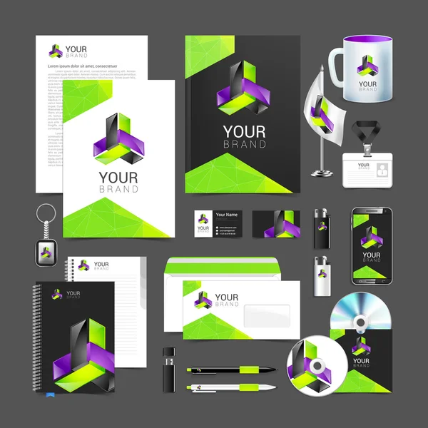 Item set of corporate identity for your business including color ...