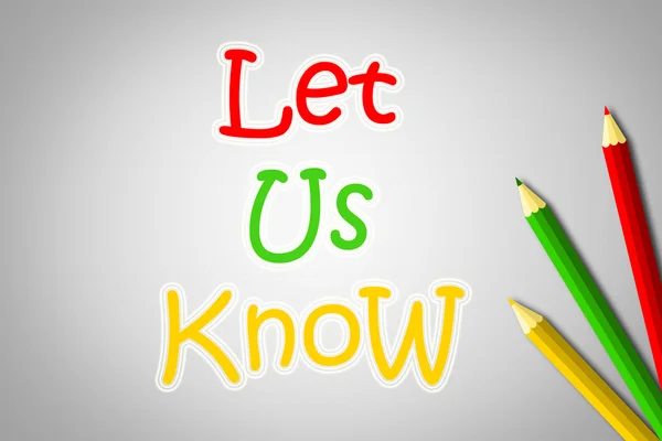 Let Us Know Clipart