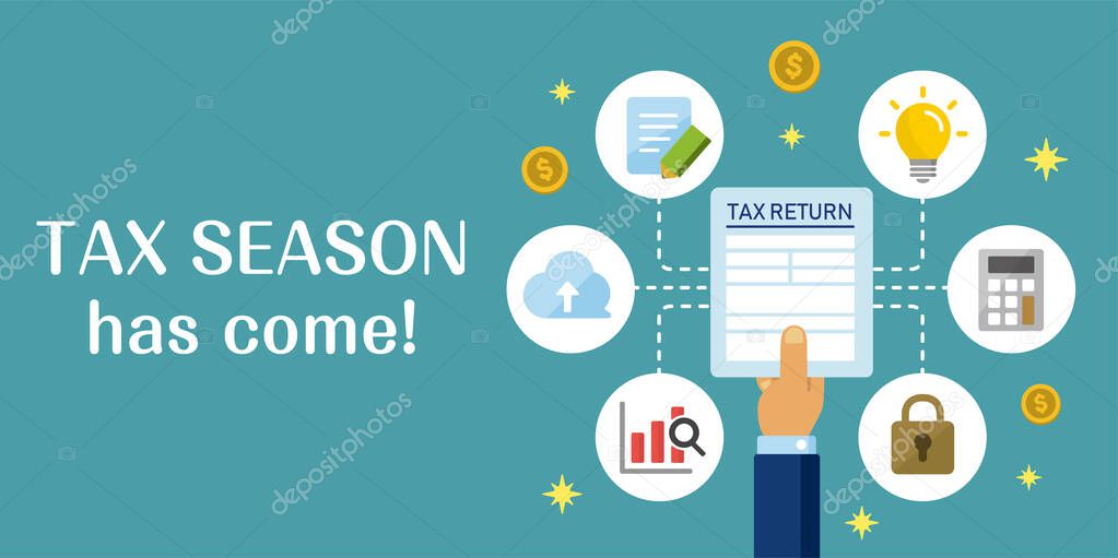 Declaraci n de impuestos, presentar documento de impuestos, formulario de impuestos / ilustraci ...