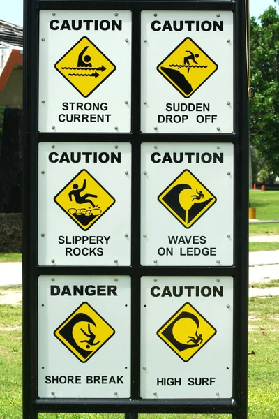 Signos de peligro playa Stock Photos, Royalty Free Signos de peligro ...