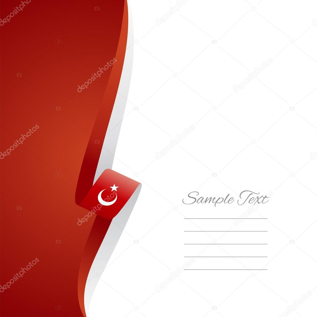 Turkish left side brochure cover vector Stock Vector by ©simbos 52304131