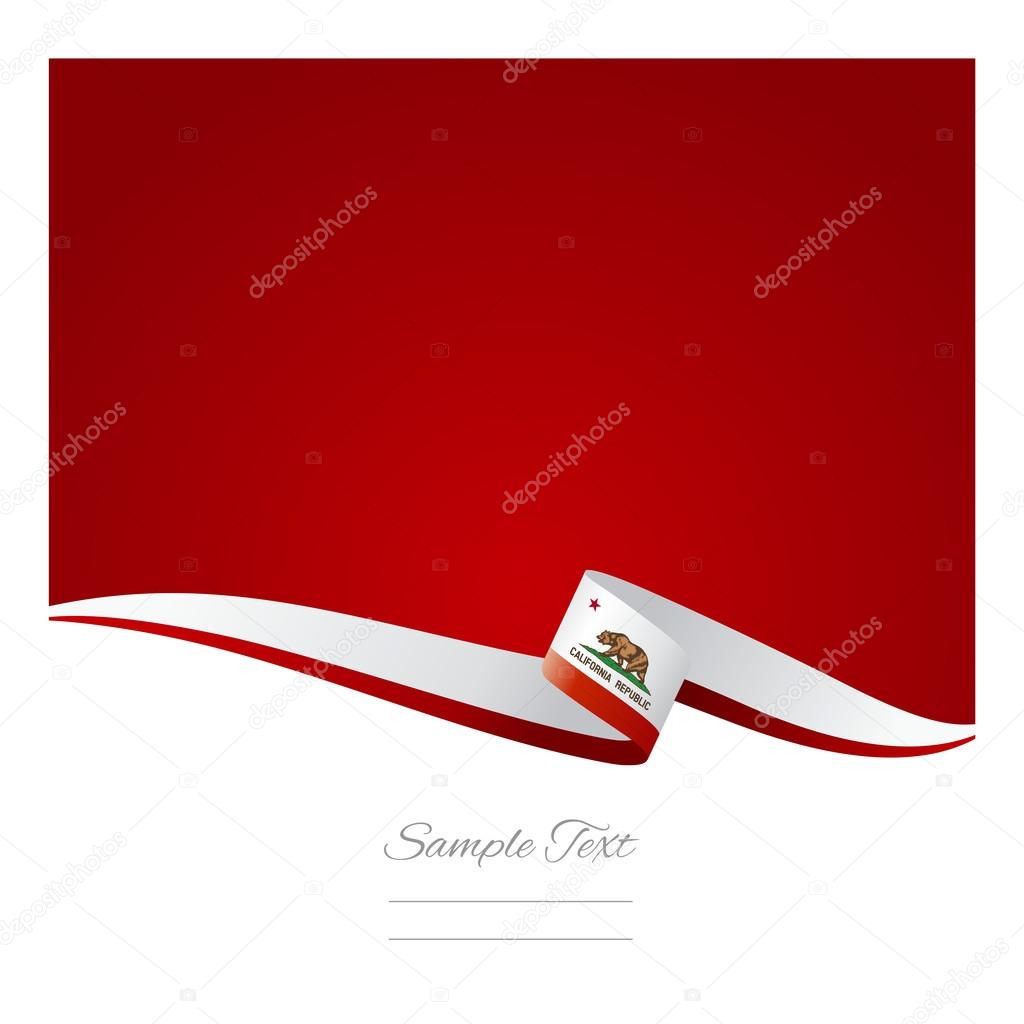 Abstract color background California flag vector Stock Vector Image by ...