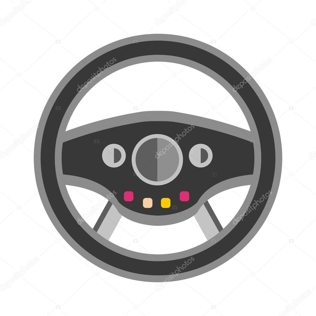 Deporte coche timón rueda vector Vector de stock por ©adekvat 102392660