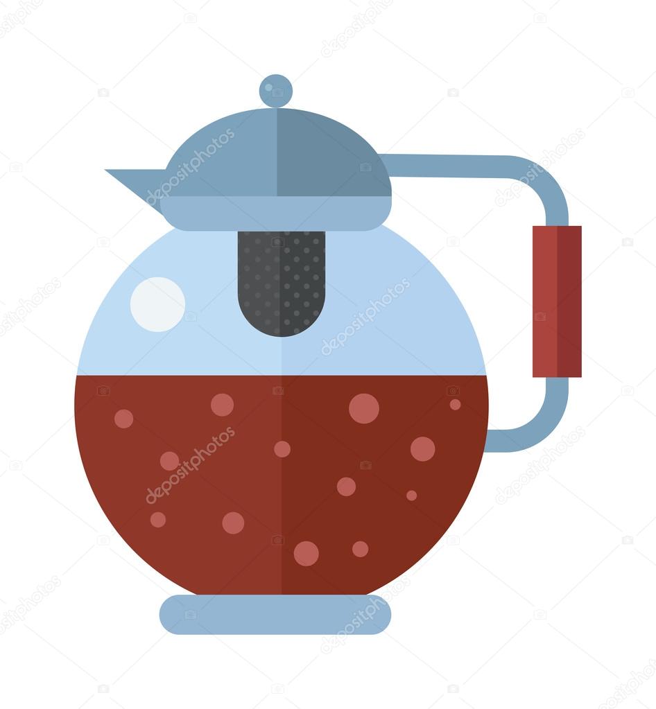 Tetera gris tradicional ceremonia del té con taza en la ilustración ...