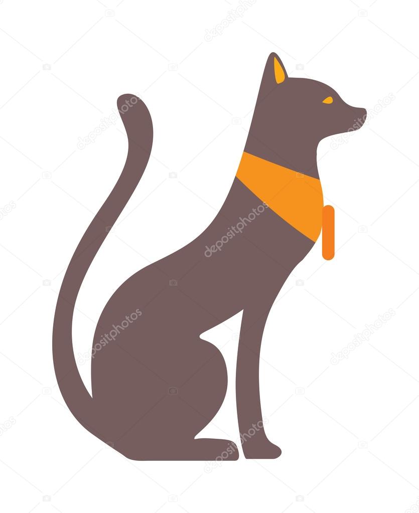 Egypt cat vector illustration Stock Vector by ©adekvat 103242512