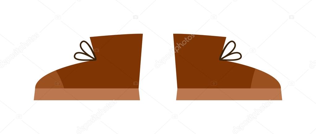 Brown boots cartoon vector illustration. Stock Vector Image by ©adekvat ...