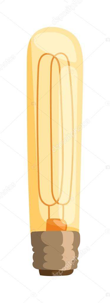 Yellow light bulb vector illustration. Stock Vector by ©adekvat 109587508