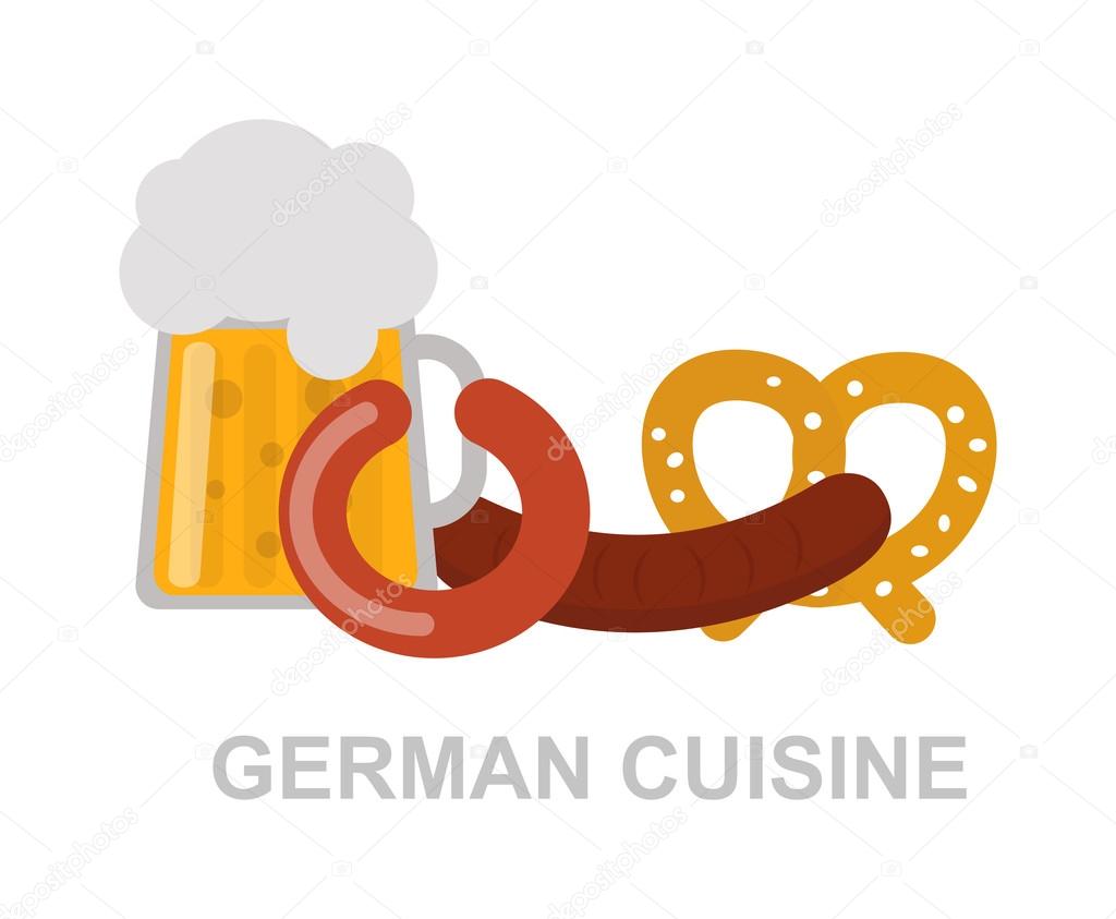 German food vector illustration. Stock Vector Image by ©adekvat #109588098