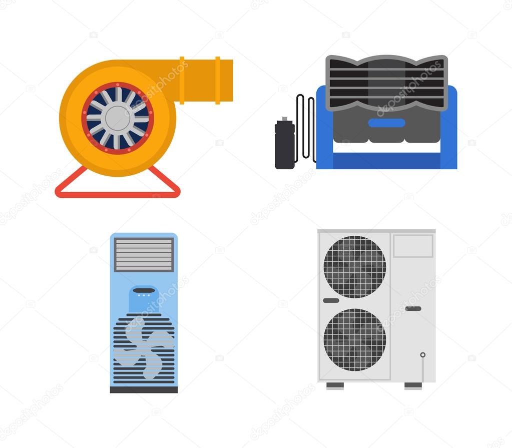 Ilustraci n del vector de aire acondicionado. 2024