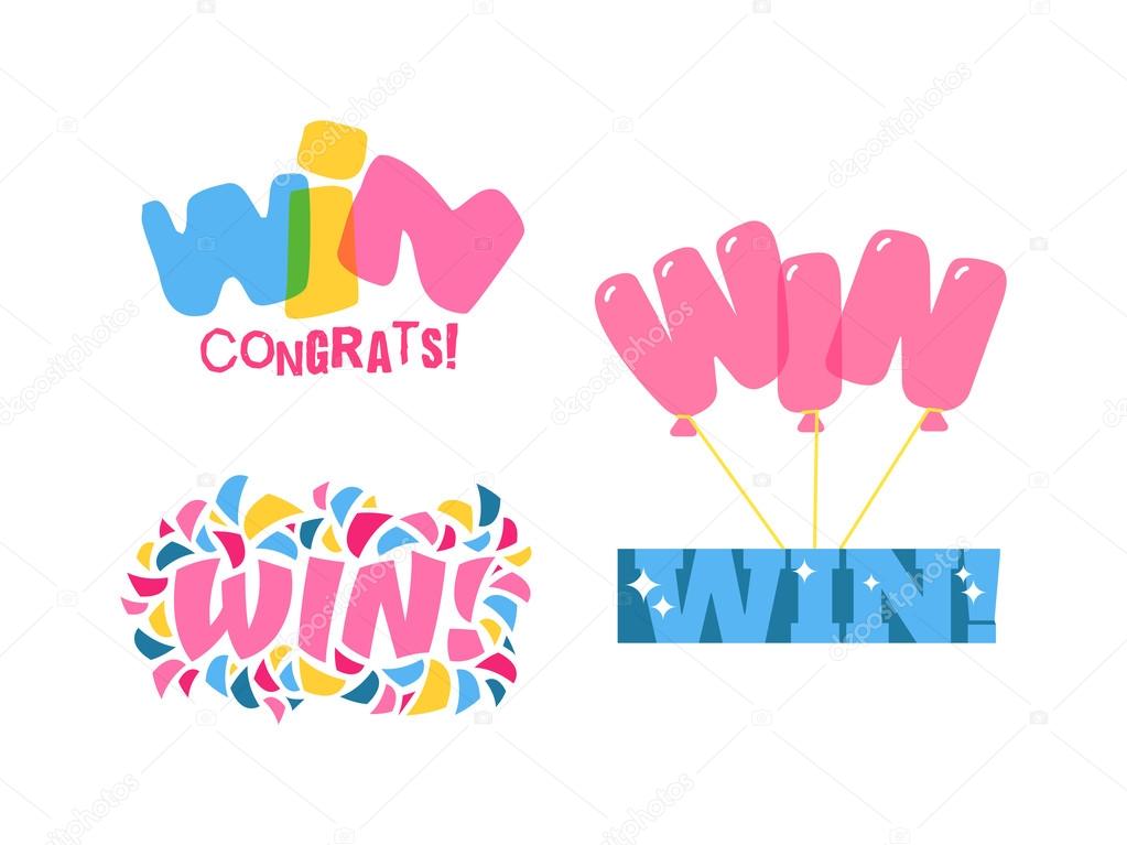 Win text vector illustration Stock Vector by ©adekvat 118070502