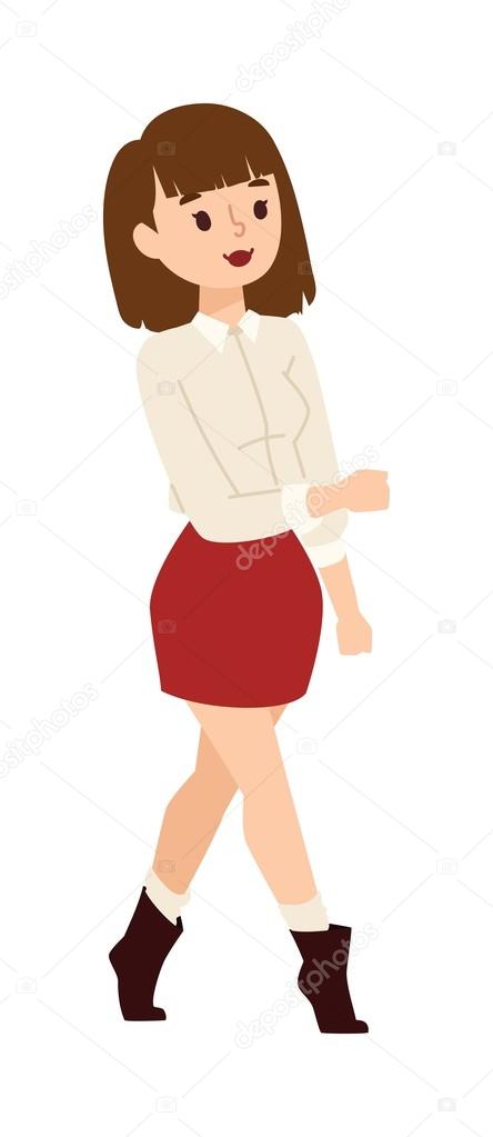 Chica vector ilustración . Vector de stock #118072264 de ©adekvat