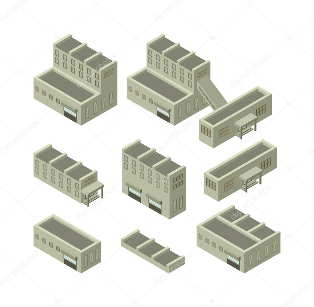 Ilustraci n vectorial edificio isom trico 2024